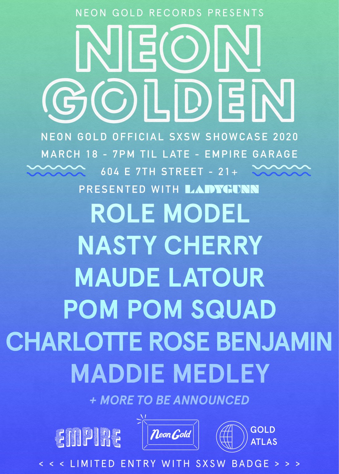 LADYGUNN – LADYGUNN PRESENTS: NEON GOLD RECORDS RETURNS TO SXSW FOR THE ...