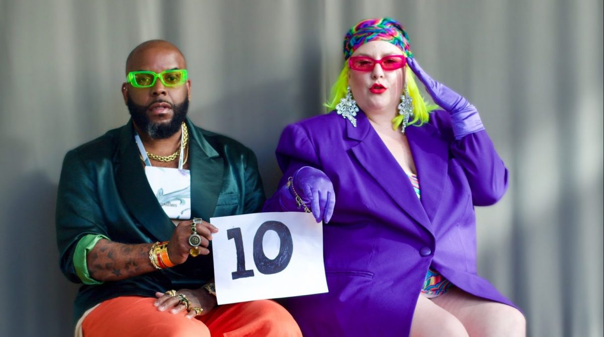 MARGIE PLUS SERVES FACE WITH THE HOUSE OF MIYAKE MUGLER